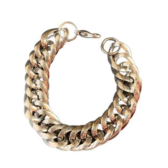 Unbranded | Accessories | New Chunky Silver Chain Bracelet Hip Hop ...